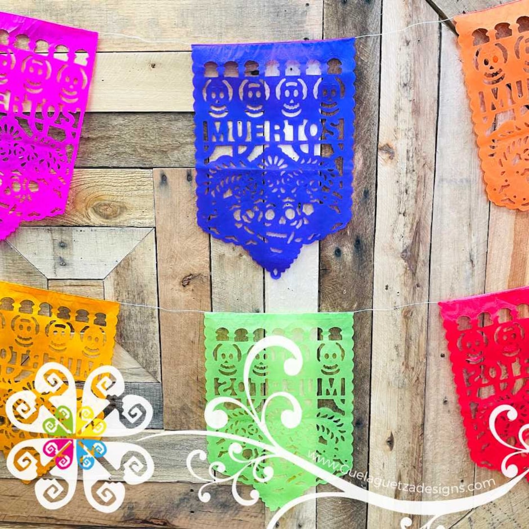 Large Catrina Head Design- Papel Picado Banner - Day of the Dead Decor ...