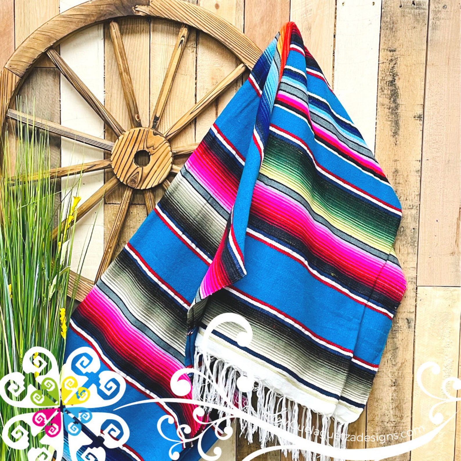 Sarape Mexican Blanket - Mexican Table Cover - Sarape Mexicano - Etsy