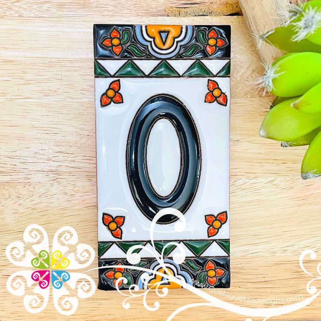 Colonial Mexican House Numbers - Tiles Numbers - Etsy