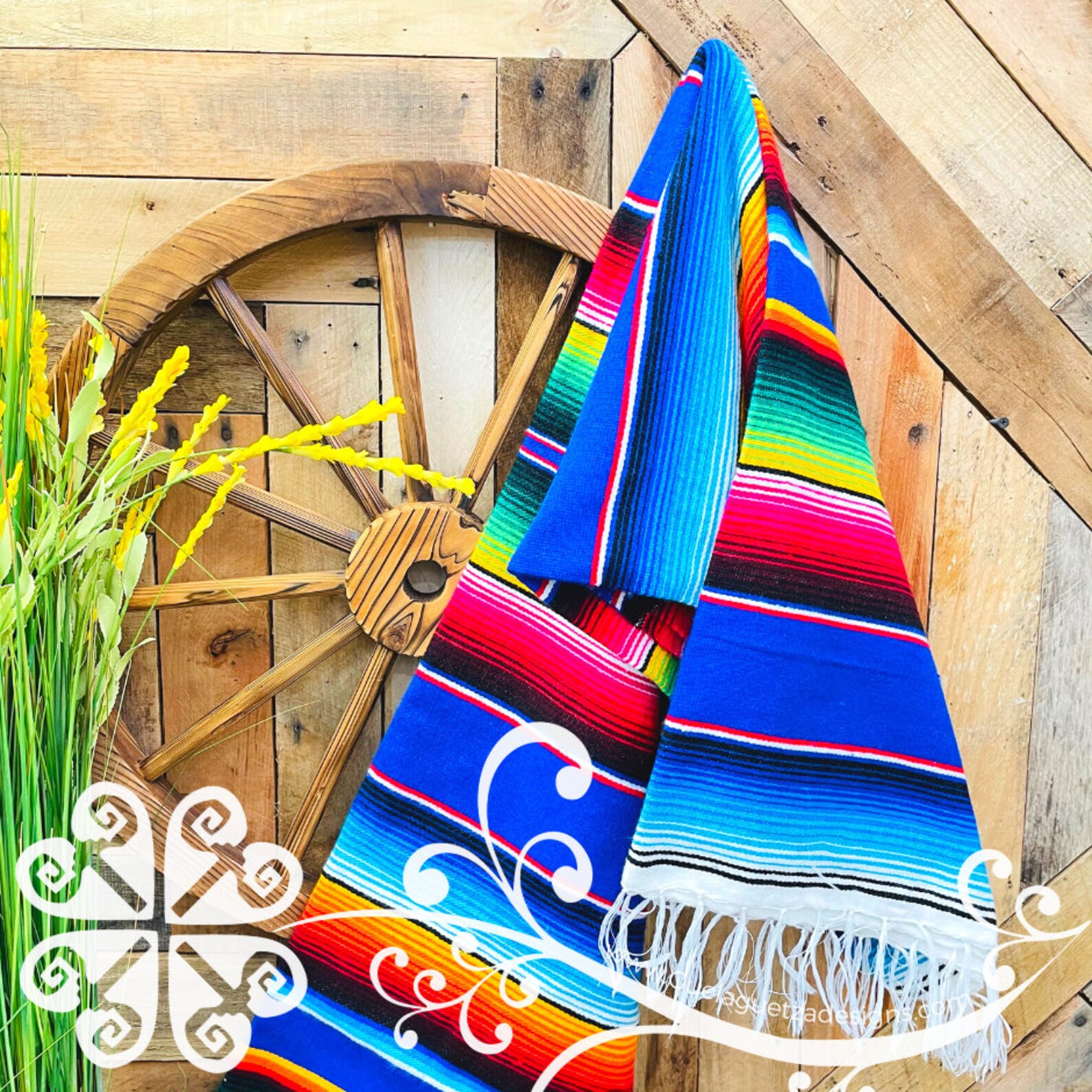 Sarape Mexican Blanket - Mexican Table Cover - Sarape Mexicano - Etsy
