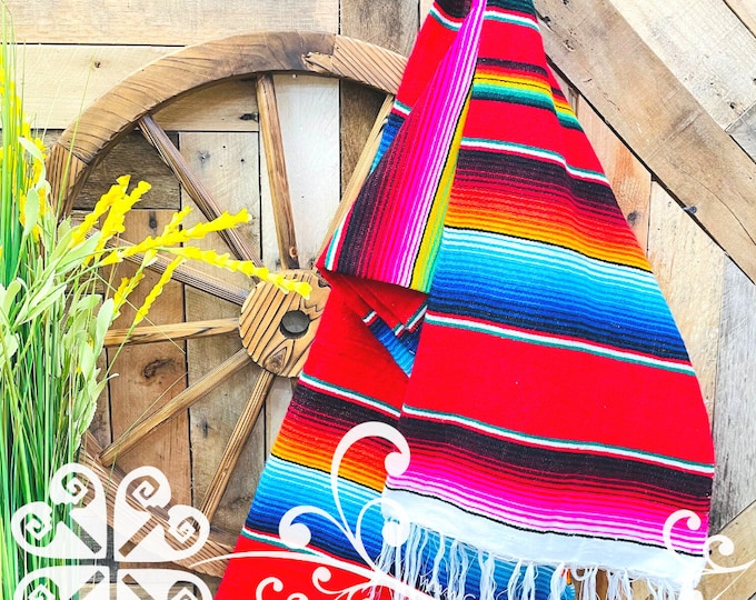 Sarape Mexican Blanket - Mexican Table Cover - Sarape Mexicano - Etsy