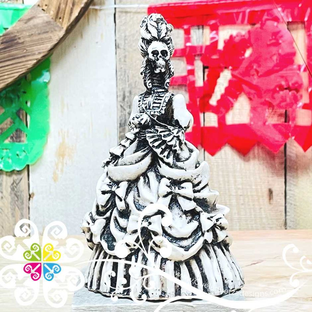 Small Colonial Catrina - Day of the Dead Decoration Statue - Dia De ...