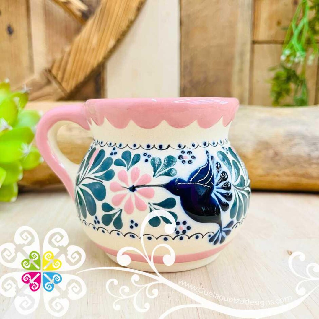 Mini Pink Taza Ponchera Colibri - Barro Alta Temperatura - Single Clay ...