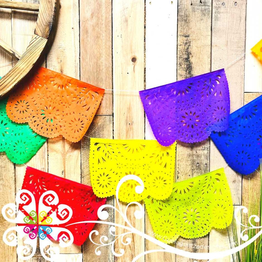 Small Floral - Papel Picado - Mexican Fiesta Decor - 5 De Mayo Decor - Etsy