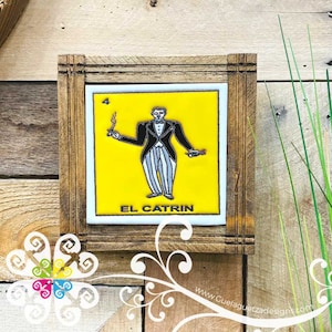 El Catrin - Loteria Wall Art - Authentic Mexican Frame - Etsy