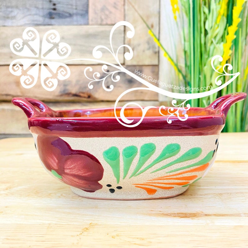 Square Mexican Cazuelita – Handmade Clay Salsa Bowl - Etsy