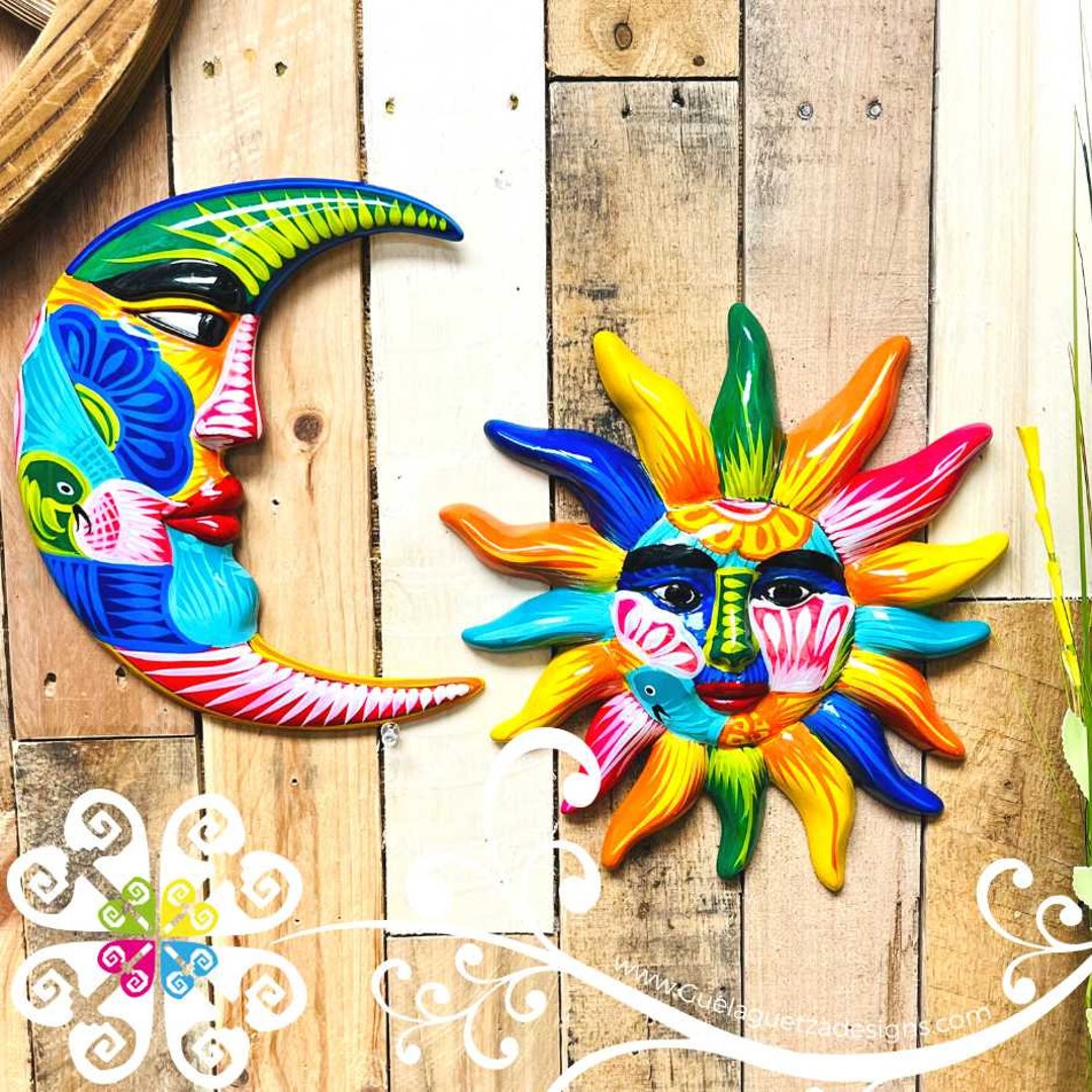 Multicolor Sun & Moon Set Wall Decor - Etsy