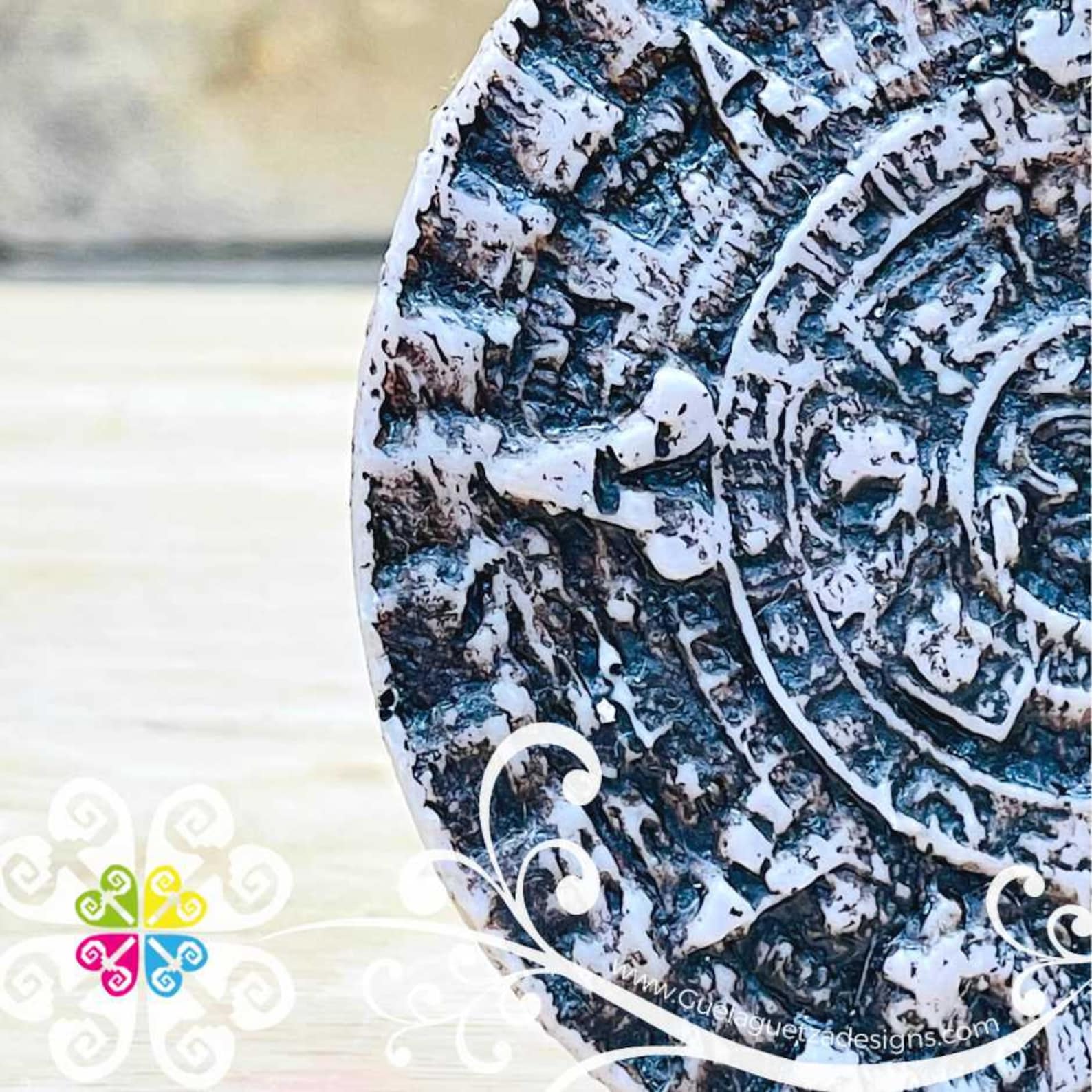 Large Aztec Calendar Magnet Authentic Magnet Mexican Resin Magnet - Etsy