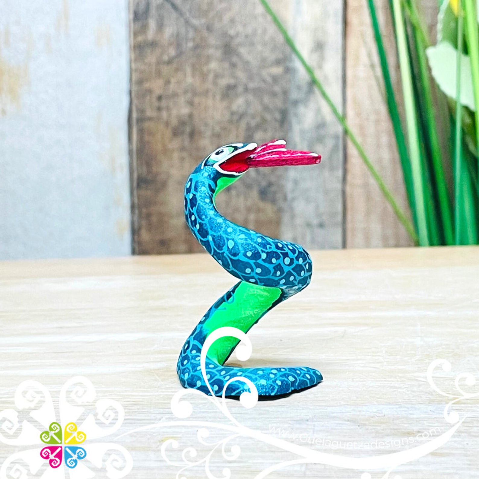 Mini Snake Alebrije Handmade Wood Figure Stocking Gift - Etsy