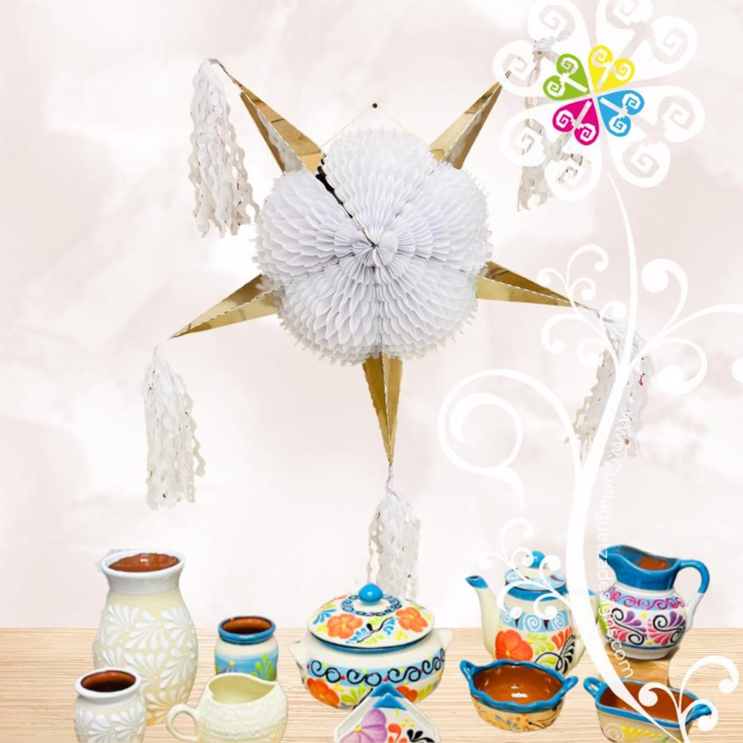 Large White Fiesta Piñata - Mexican Fiesta Decor - Etsy