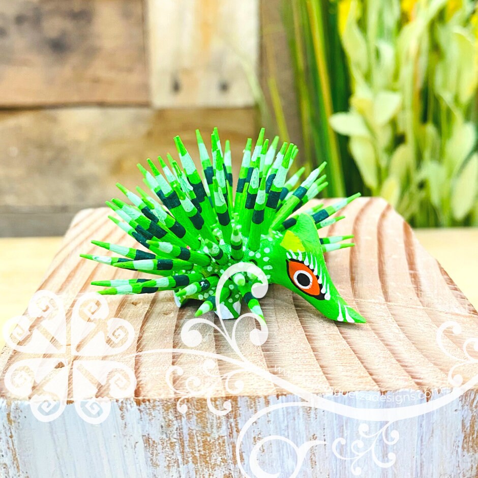 Mini Porcupine Alebrije Handmade Wood Figure Stocking Gift | Etsy