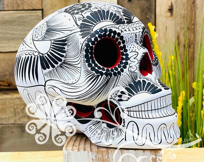 Large Solid Colors Hand Painted Sugar Skull Calaverita - Etsy