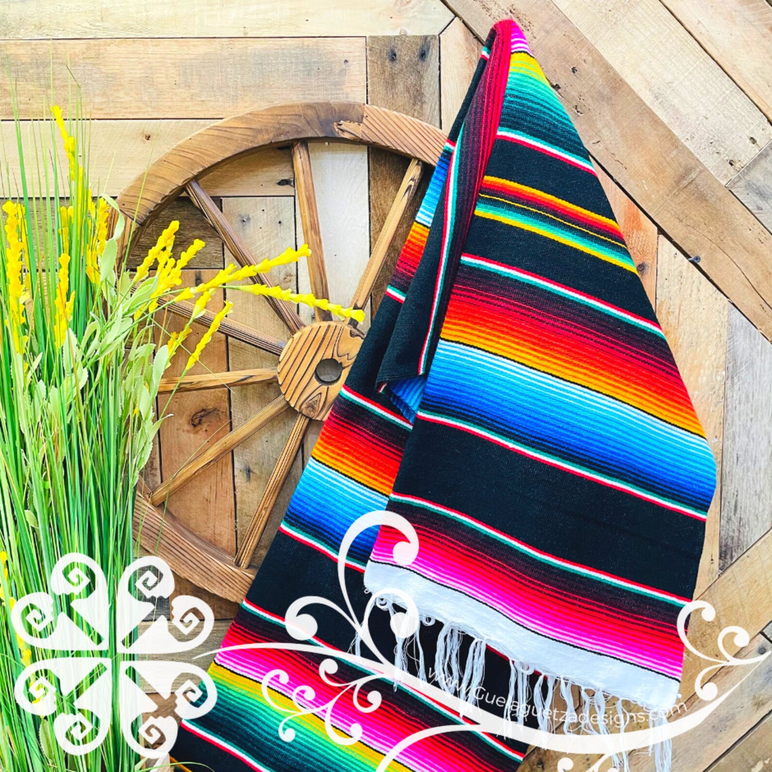 Sarape Mexican Blanket - Mexican Table Cover - Sarape Mexicano - Etsy