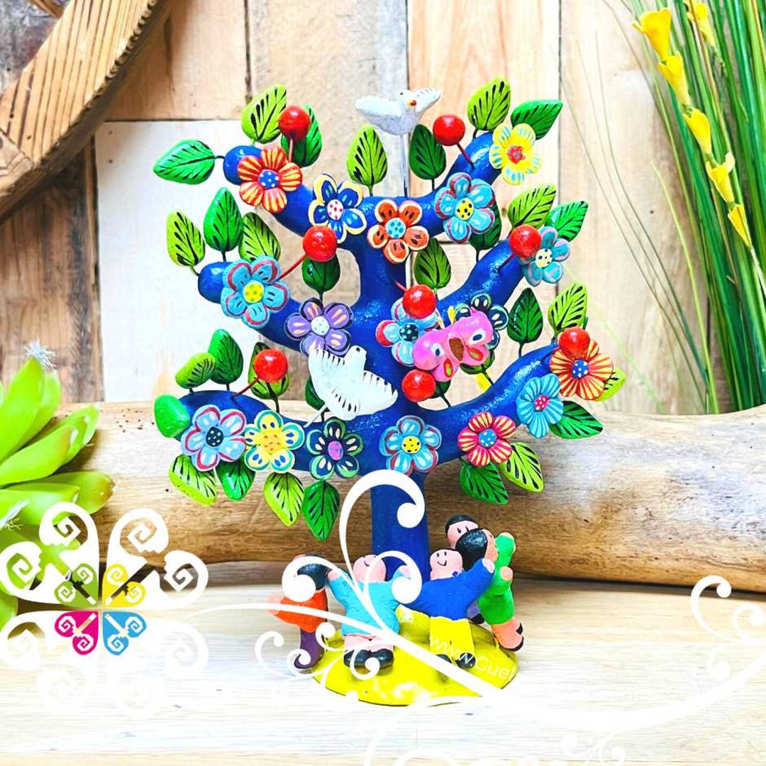 Medium Arbol De La Vida - Barro Decor - Tree of Life Decor - Mexican ...