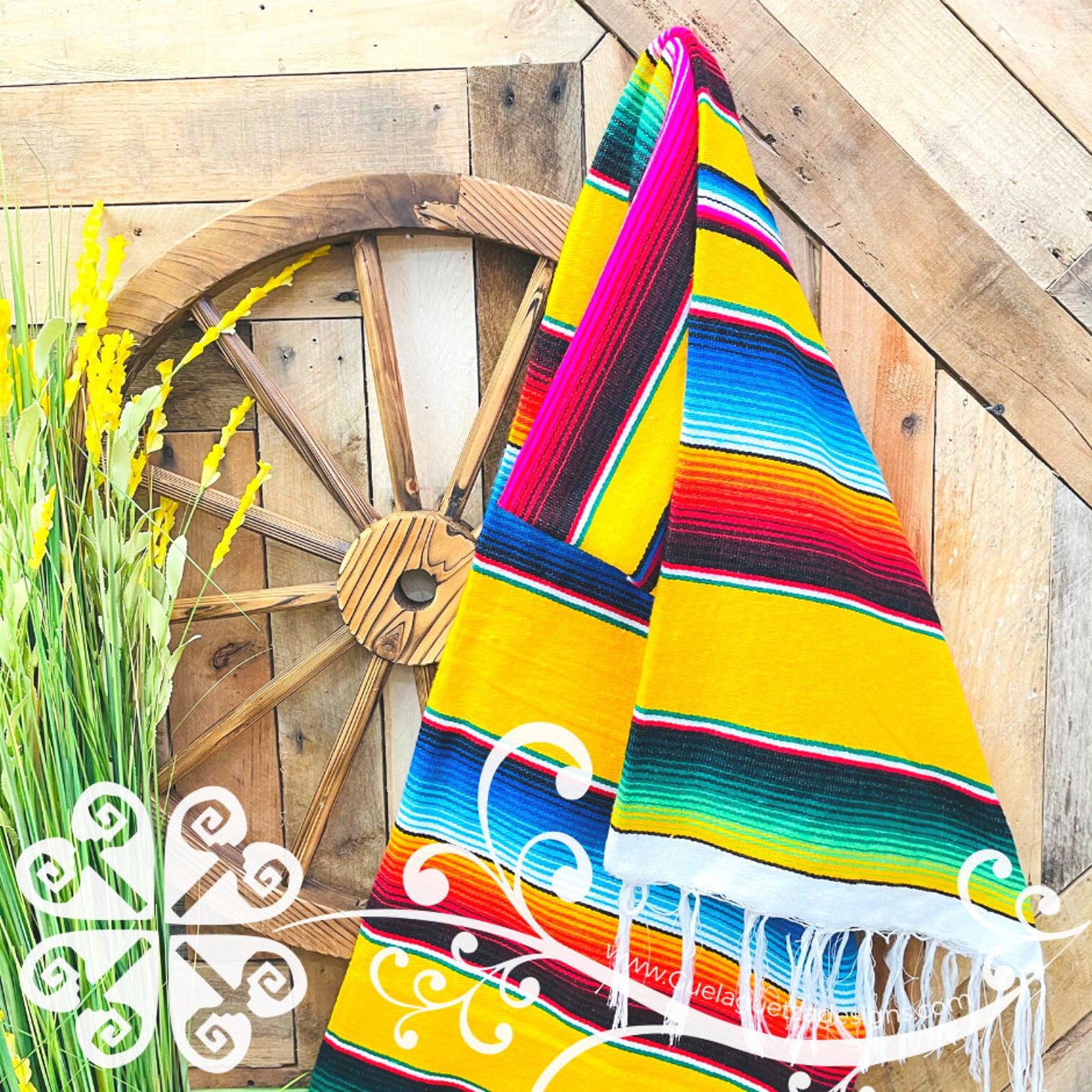 Sarape Mexican Blanket - Mexican Table Cover - Sarape Mexicano - Etsy