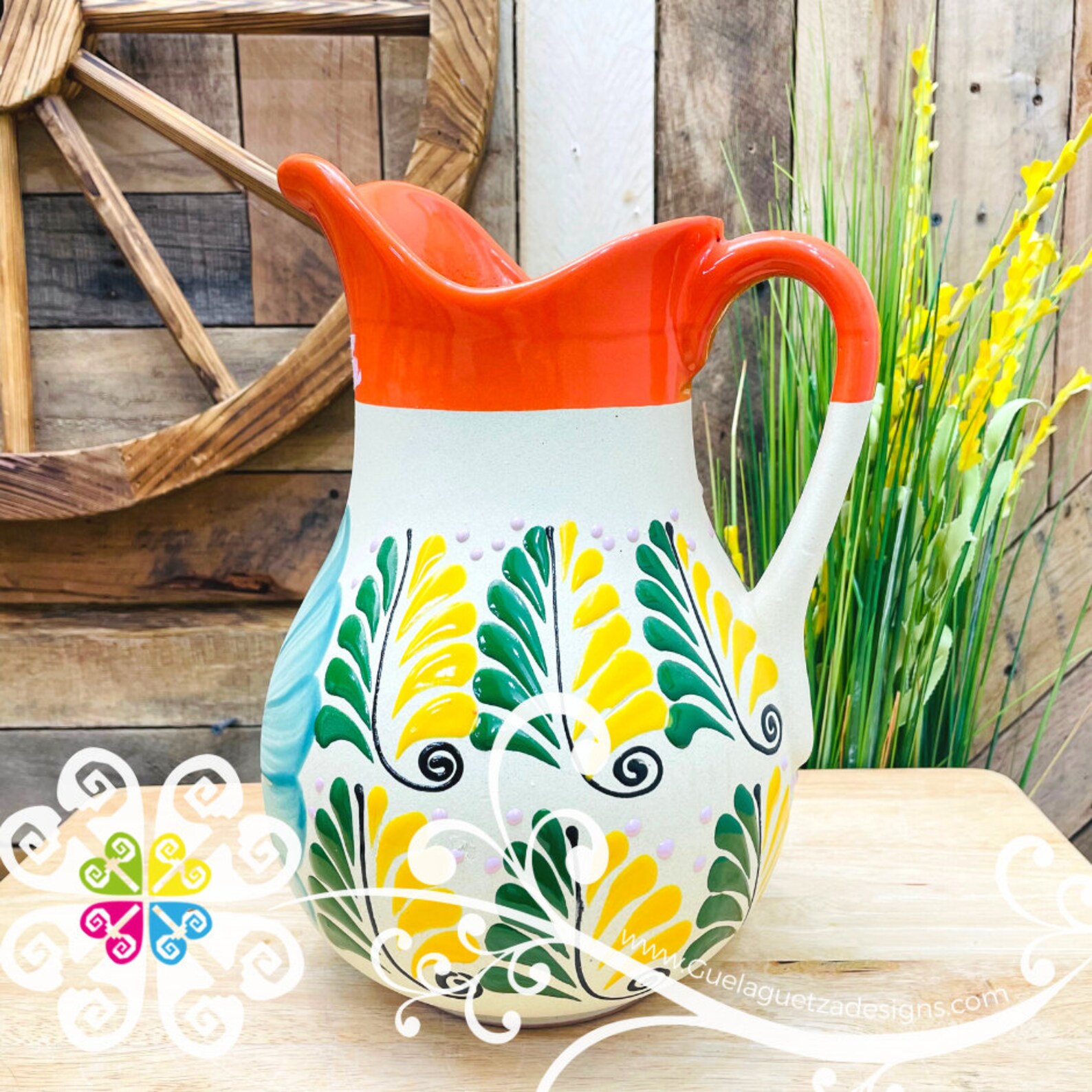 Oval Clay Pitcher Jarro Barro Mexicano Authentic Mexican - Etsy