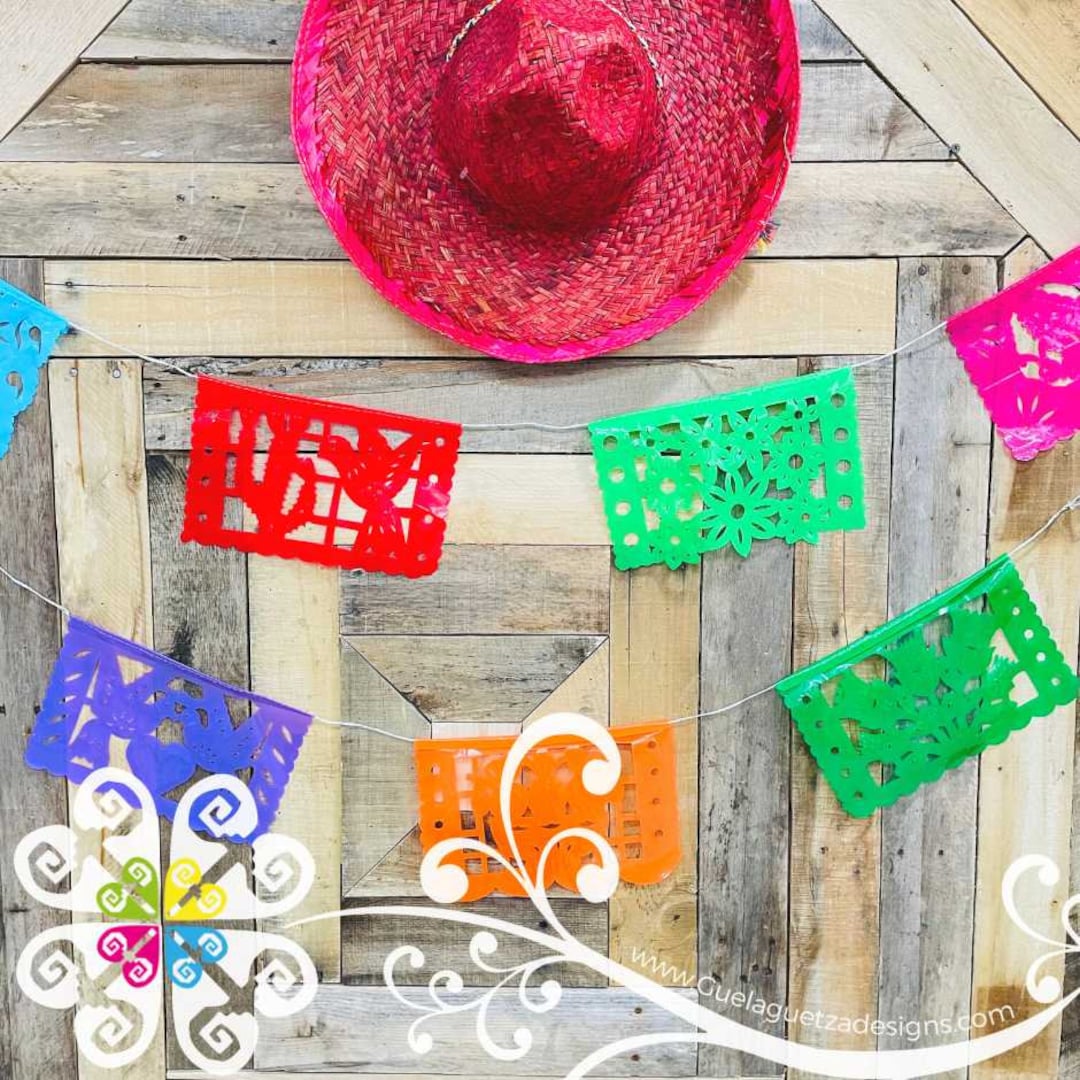 Small Fiesta - Plastico Picado - Mexican Party Decor - 5 De Mayo Decor ...