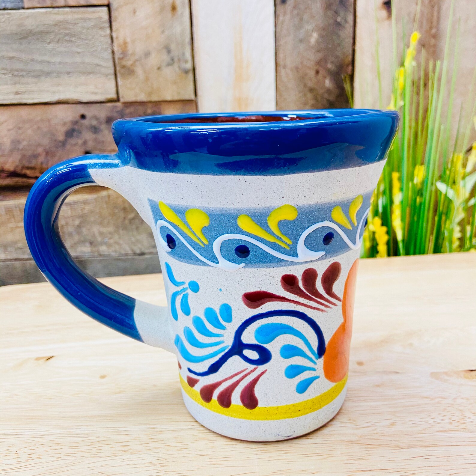 Big Mexican Clay Mug Jarrito Mexicano Handmade Mug | Etsy