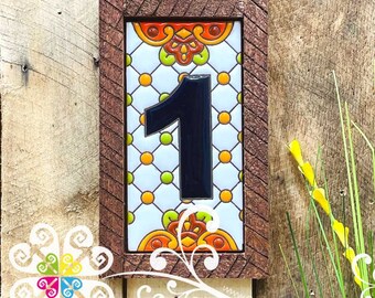 Mexican Tile House Numbers - Etsy