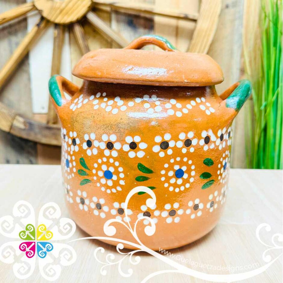 Small Olla De Barro Capula - Olla Con Tapa - Etsy
