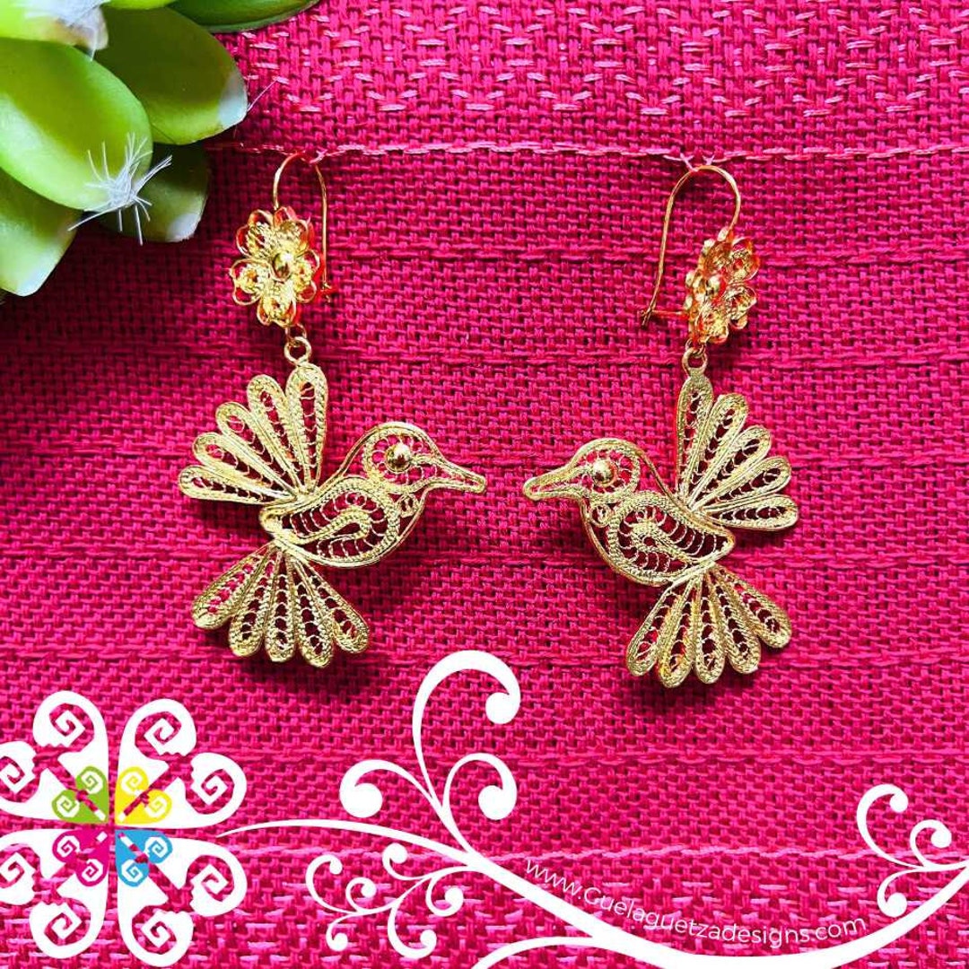 Colibri - Filigrana Artisan Earrings - Etsy