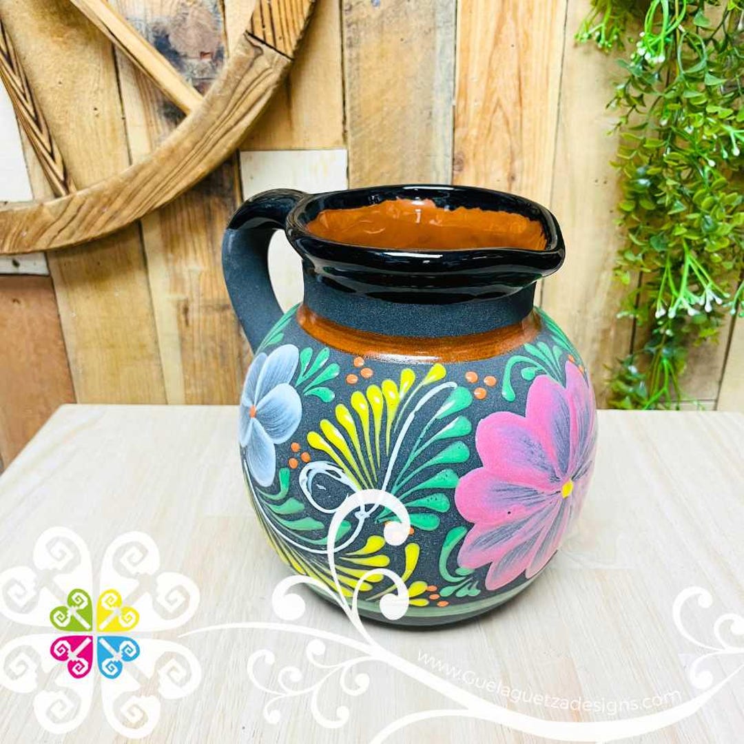 Black Bola Clay Pitcher - Jarro - Etsy