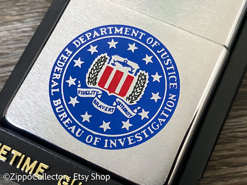 1990 FBI Seal / Badge Zippo Lighter, Rare, Hard to Find, Like New in ...