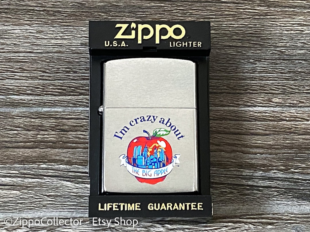 Zippo 1992 I'm Crazy About the Big Apple Zippo Lighter, Vintage ...