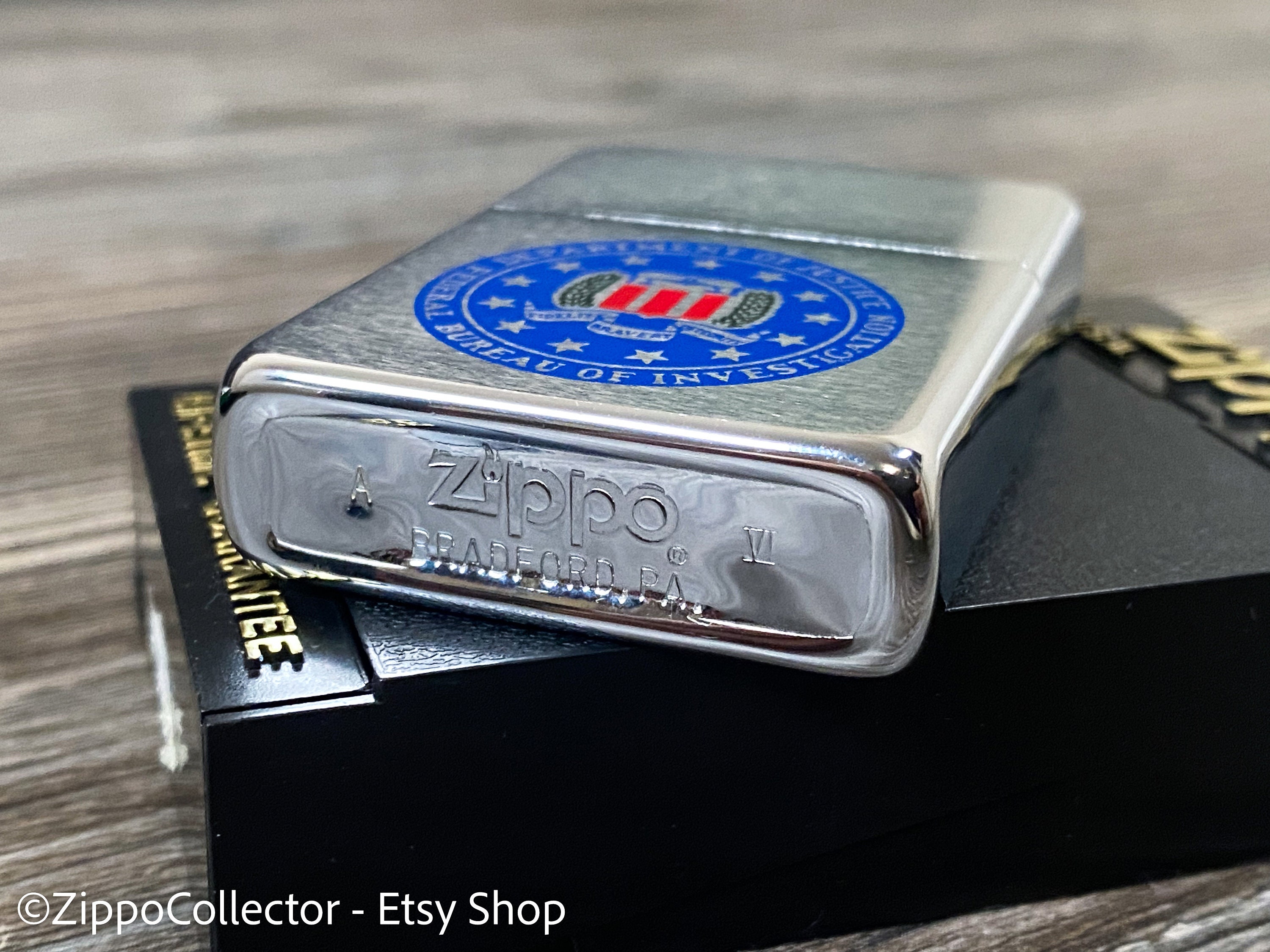 1990 FBI Seal / Badge Zippo Lighter, Rare, Hard to Find, Like New in ...