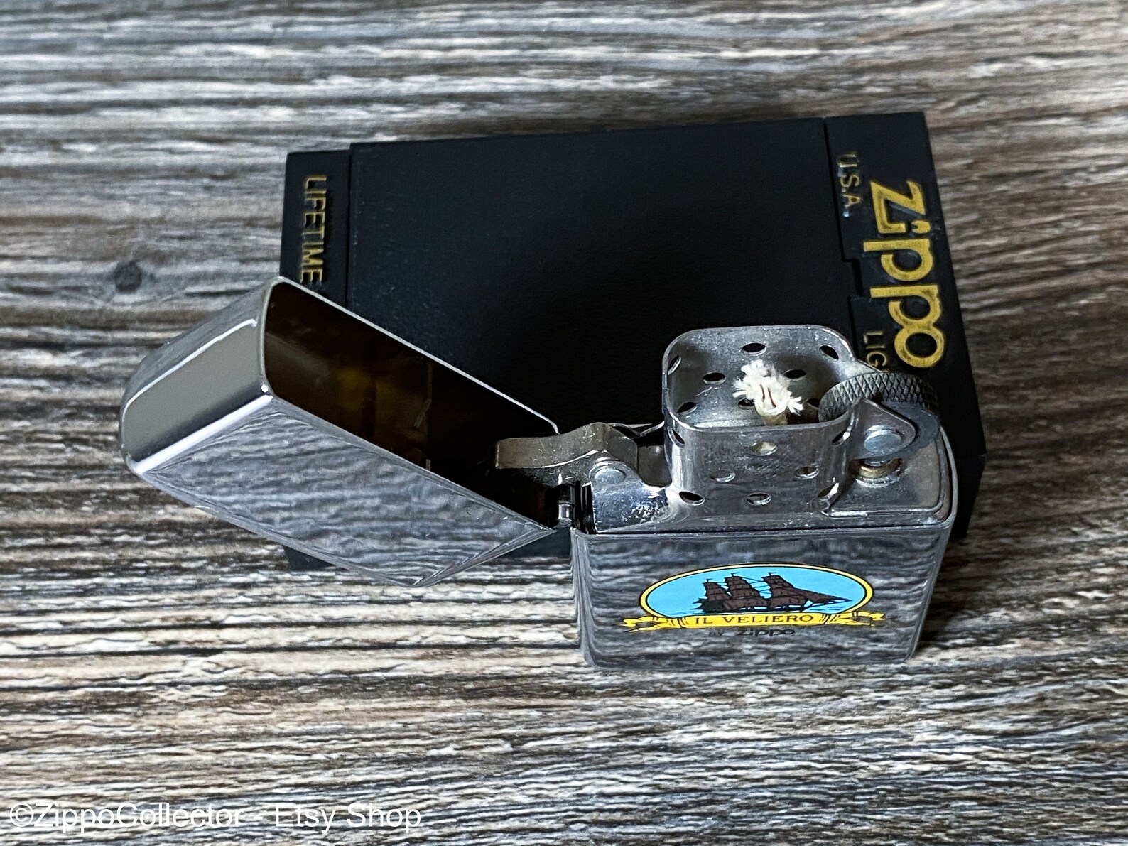 1994 'il Veliero' 'the Sailing Ship' Zippo - Etsy UK