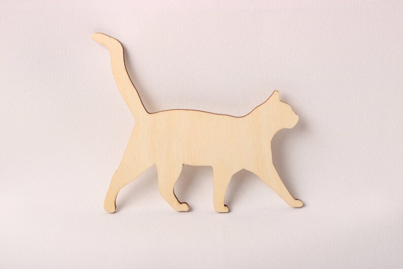Animal Formes de chat forme de découpage de chat en bois | Etsy