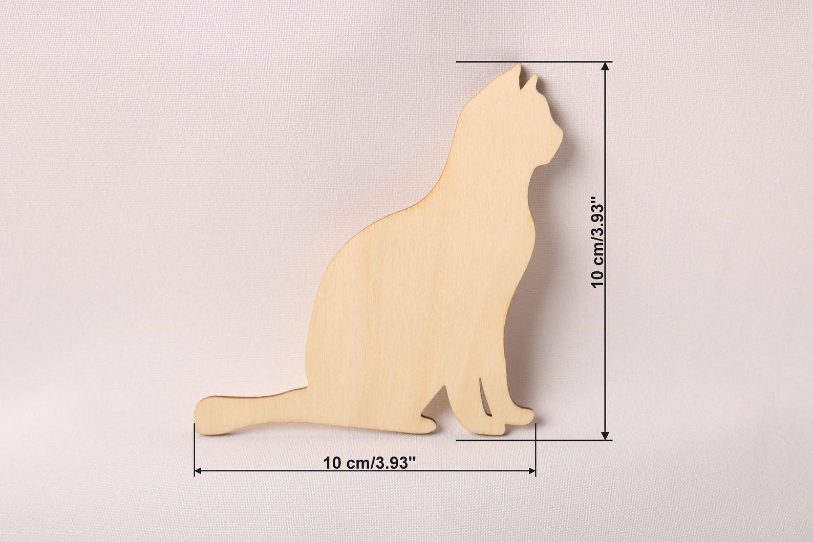 Dier Kat Vormen Houten Cutout Vorm Cat Silhouet Gift Tags | Etsy