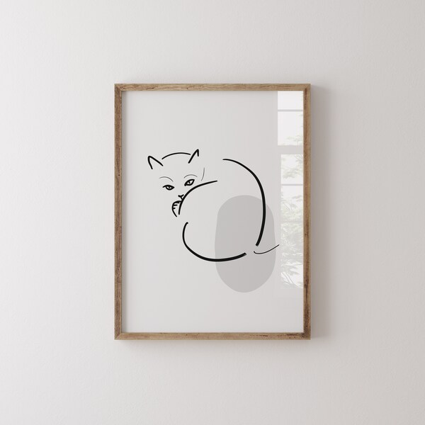 Cat Nap Poster - Etsy