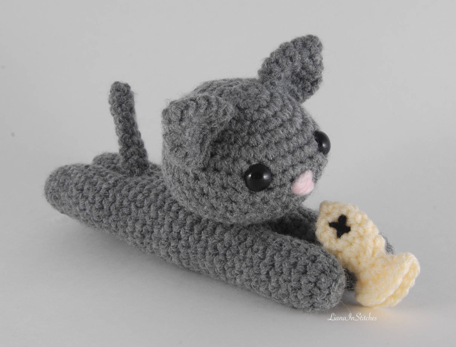 Lazy Cat With Toy Fish Crochet Pattern - Etsy