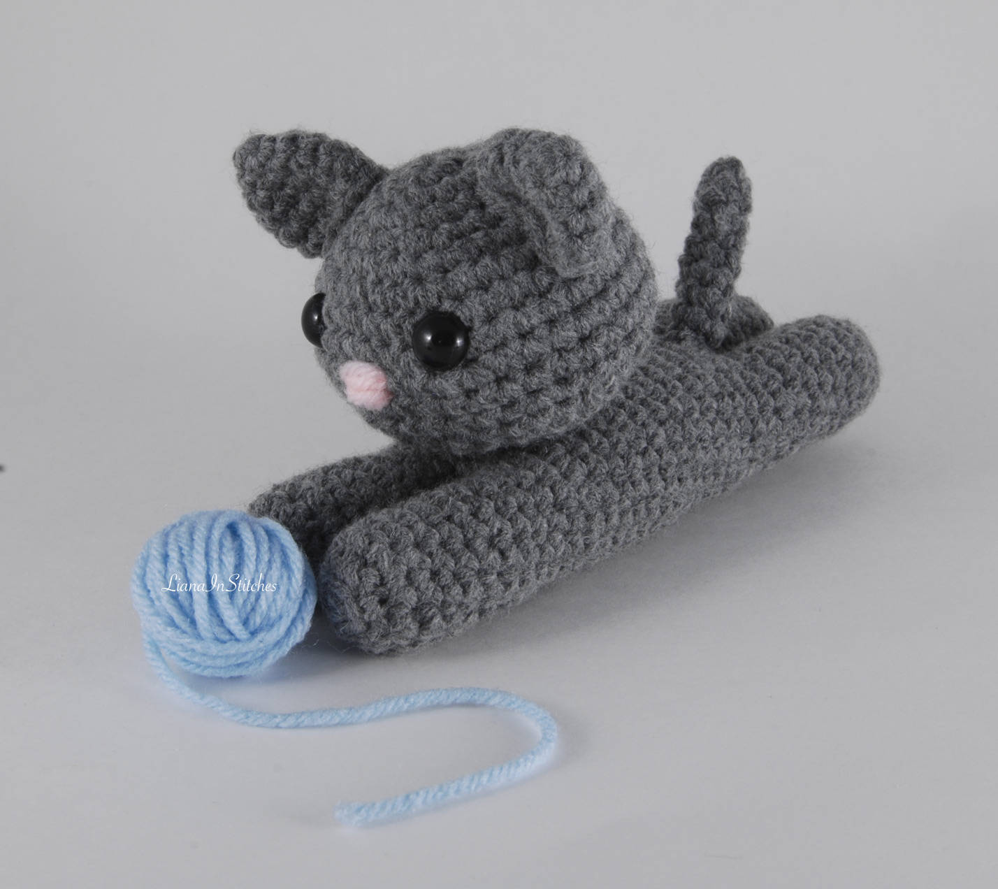 Lazy Cat With Toy Fish Crochet Pattern - Etsy