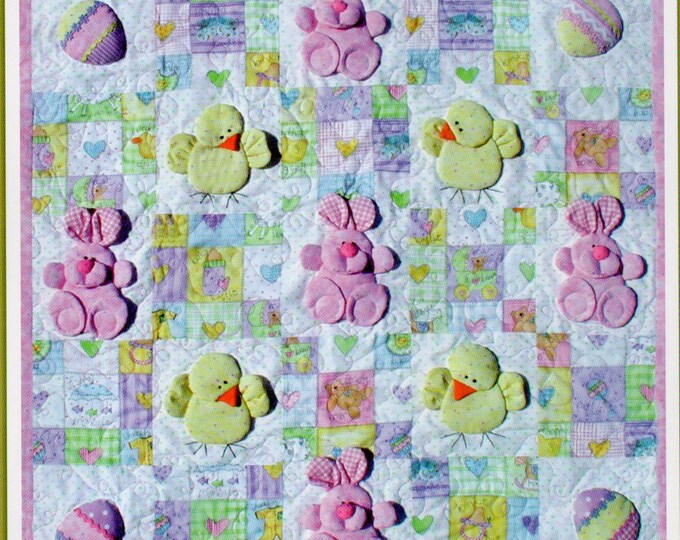 Bunny Rabbit and Eggs Quilt Pattern Dimensional Easter Bunny Rabbit ...