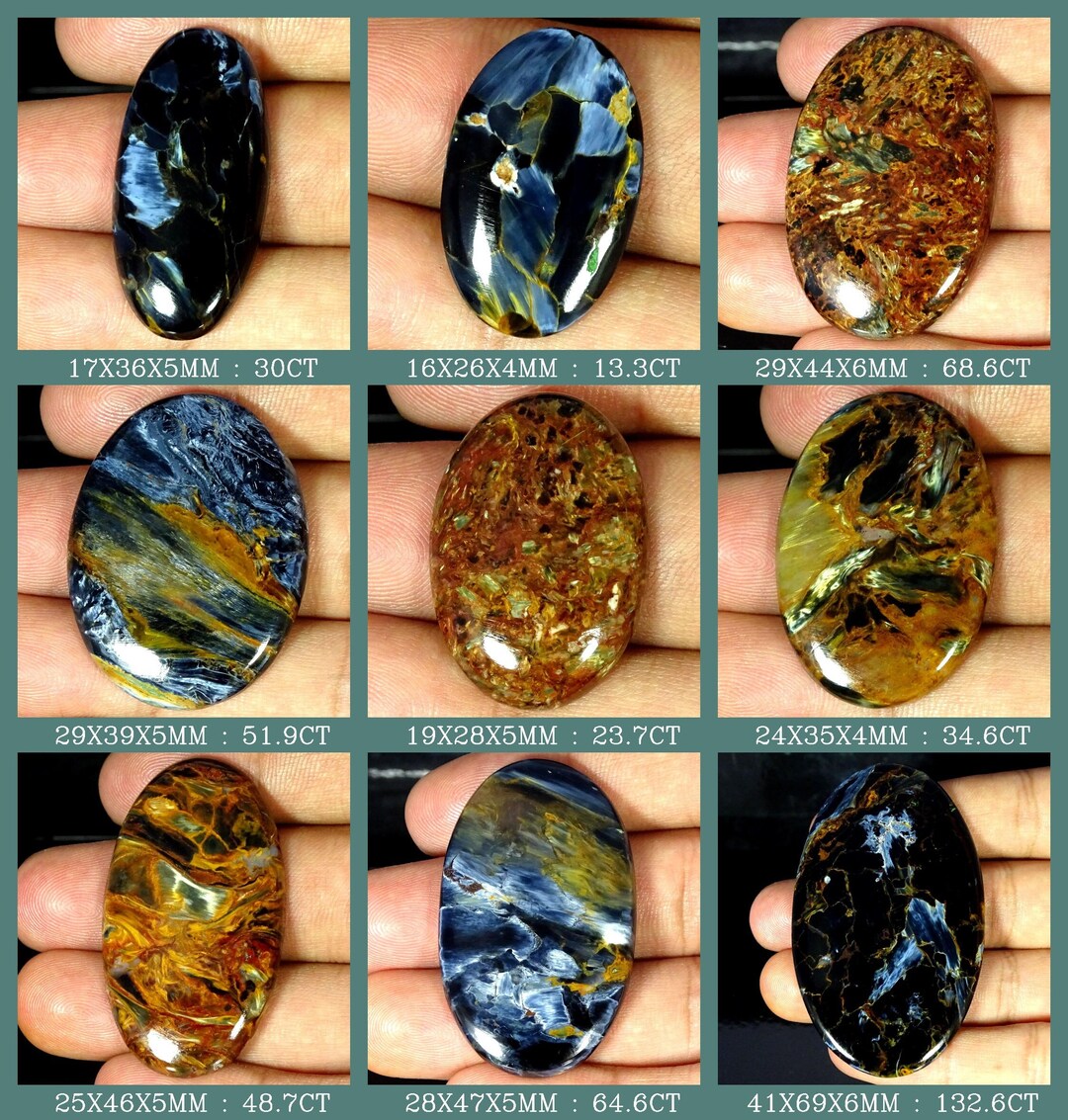 Rare Healing Pietersite Gemstone Loose Cabochon, Pietersite Cabs ...