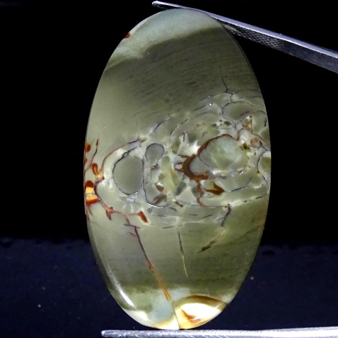 Multi Polygram Jasper Gemstone | Natural Jasper Cabochon | Oval Jasper ...