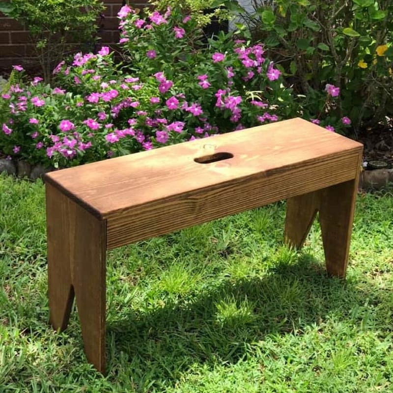 Small Wooden Bench - Etsy