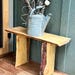Small Octagon Table Gray With Blue Epoxy Inlay - Etsy