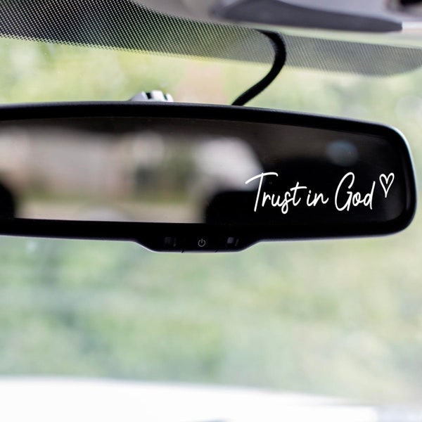 Trust in God Mirror Sticker - Etsy