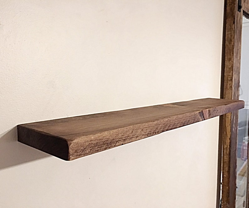 Rustic Floating Shelf Reclaimed Wood Shelf Salvaged Wood - Etsy