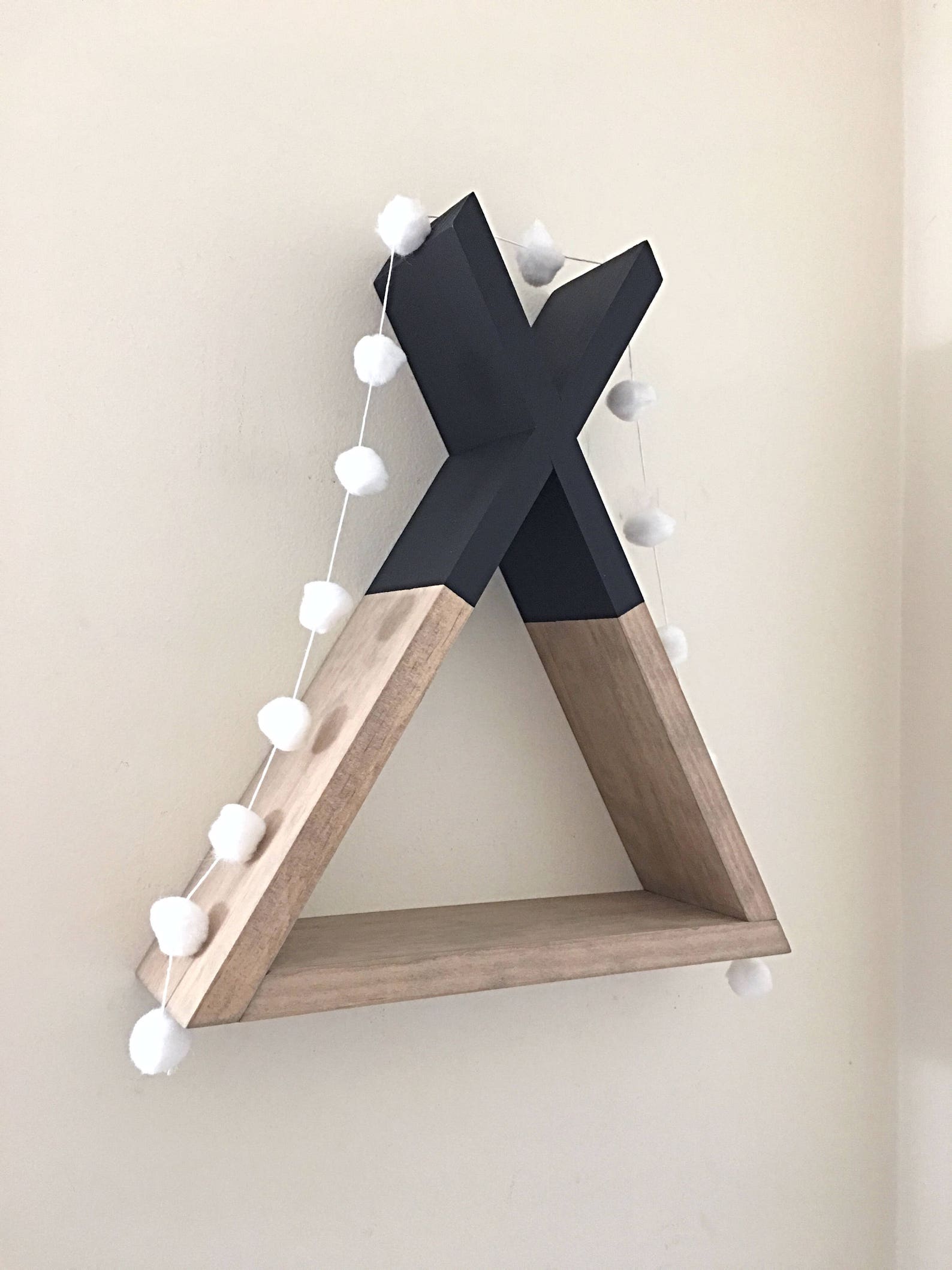 Teepee Shelf Tee Pee Shelf Floating Shelf Minimalist | Etsy