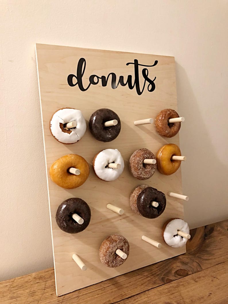 Wedding Donut Wall Donut Stand for Wedding Rustic Donut - Etsy