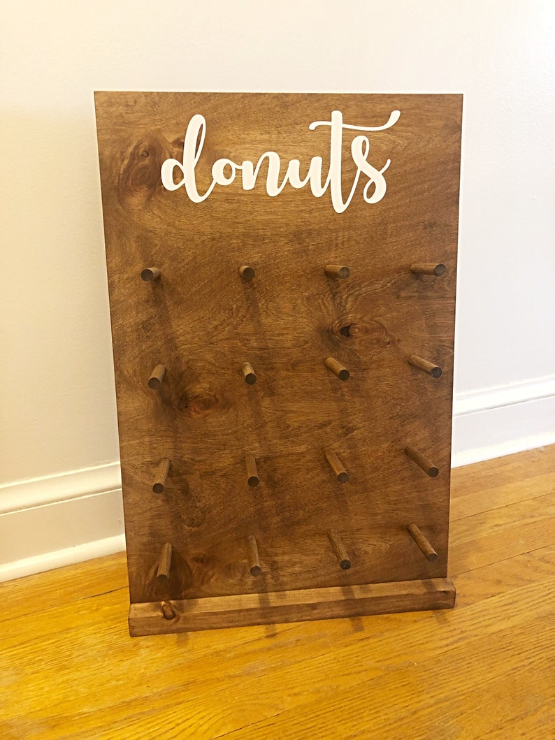 Wedding Donut Wall Wood Donut Stand Rustic Donut Rack - Etsy