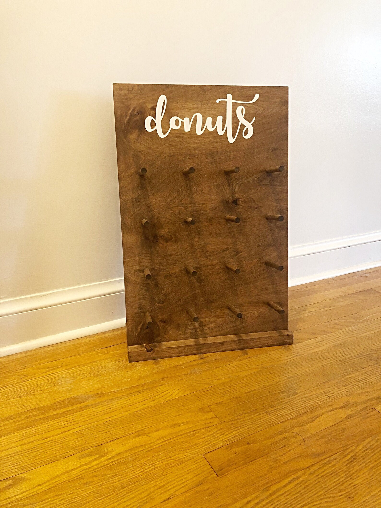 Wedding Donut Wall Wood Donut Stand Rustic Donut Rack - Etsy