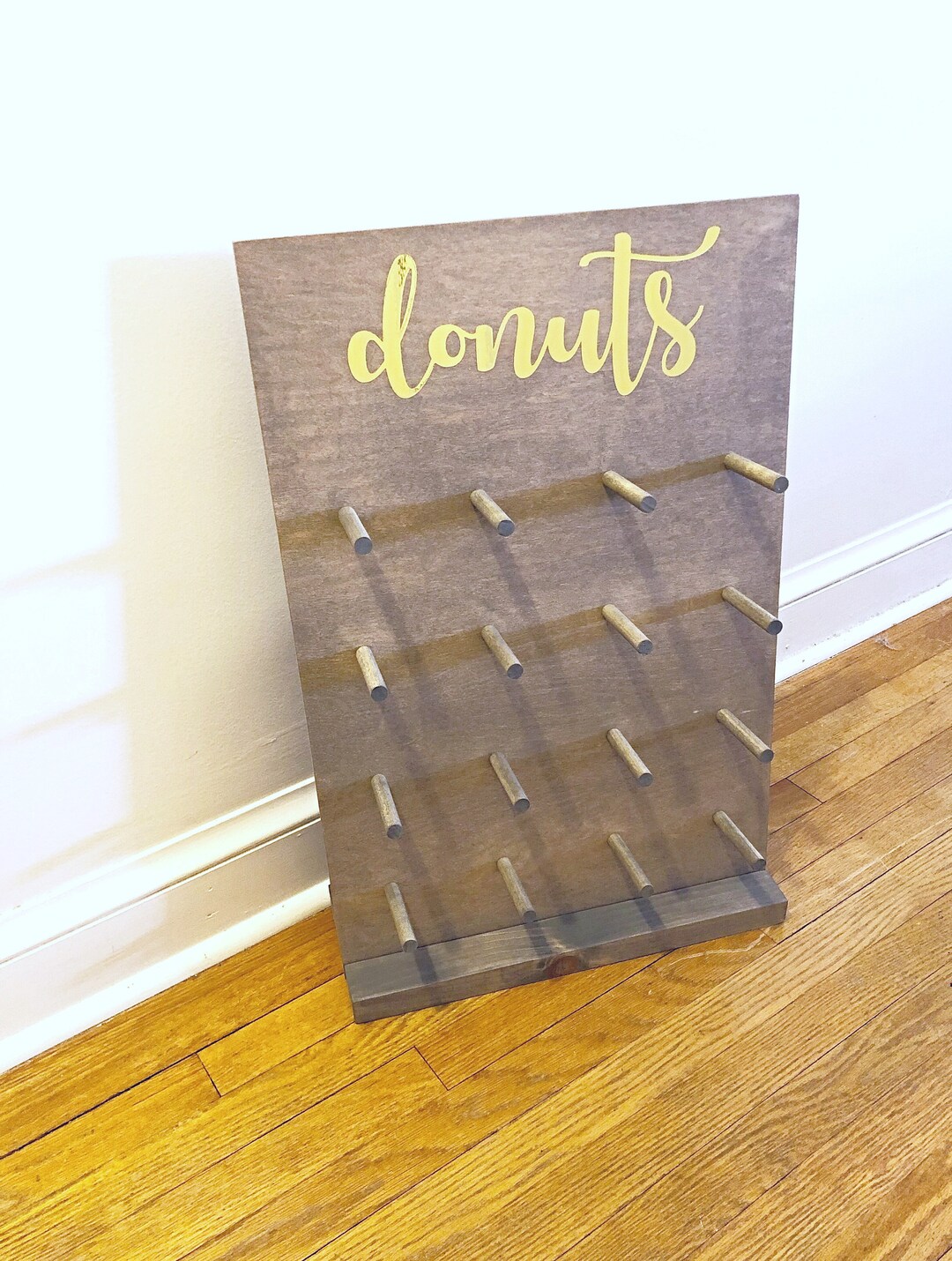 Donut Wall Holder With Stand / Holds up to 32 Donuts / Donut Bar ...