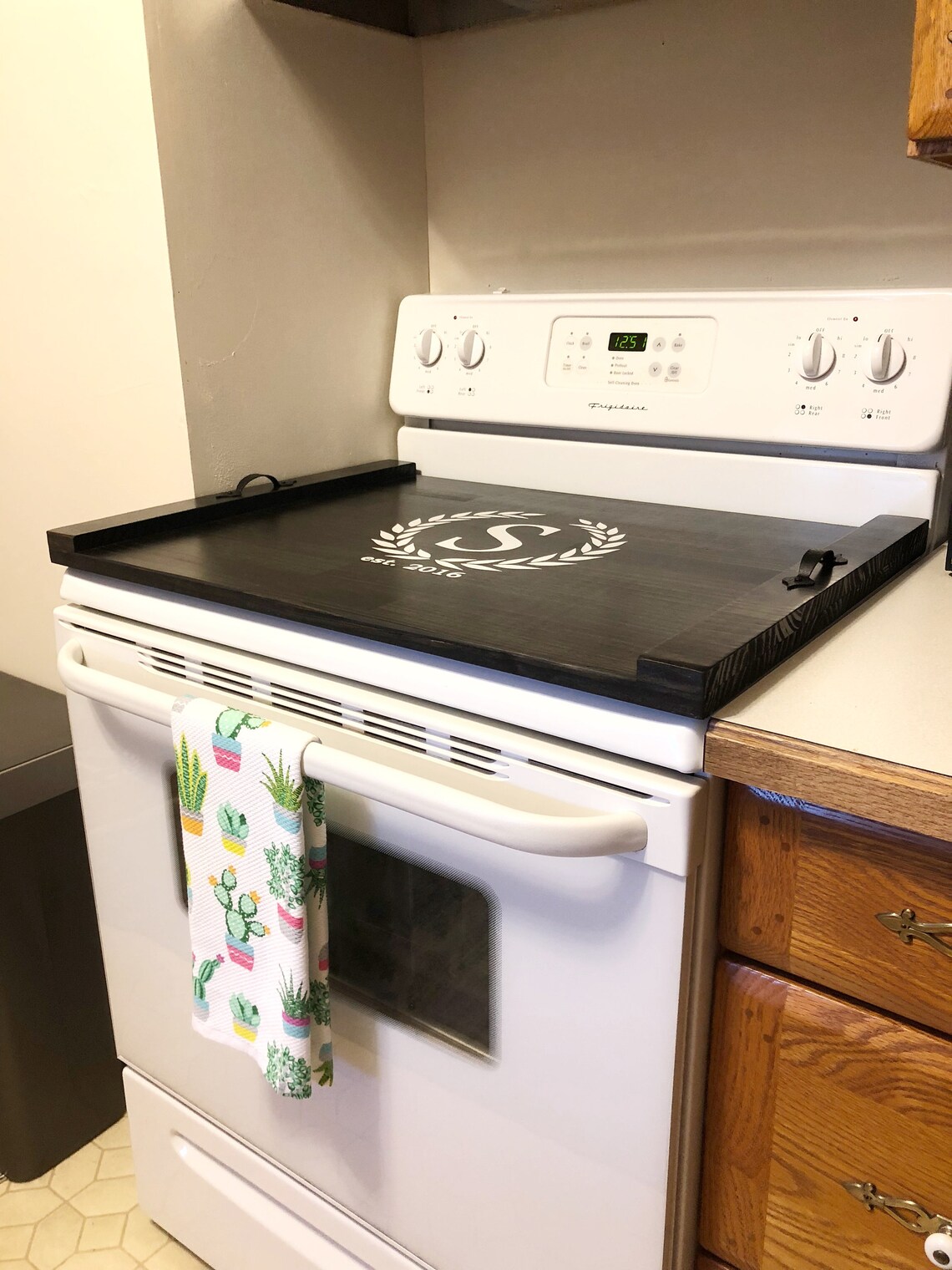 Stove Top Cover Custom Wooden Stove Cover Wooden Tray for - Etsy