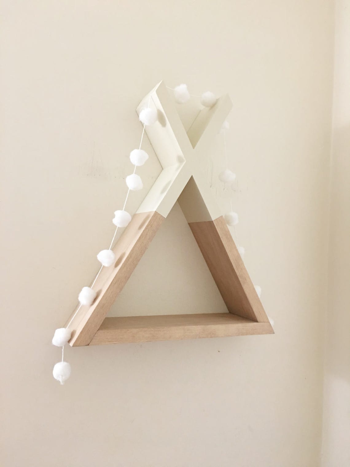 Teepee Shelf Tee Pee Shelf Floating Shelf Minimalist Teepee | Etsy