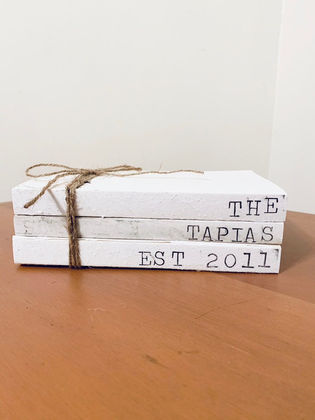 Custom Book Stack, Farmhouse Books, Personalized Book Stack, Book Stack Decor, Modern Farmhouse ...